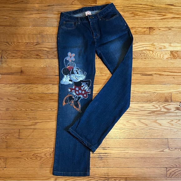 Disney | Jeans | Disney Minnie Mouse Jeans Blue Denim Graphic ...